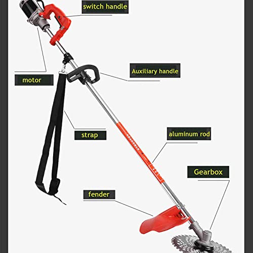 Electric Cordless Grass Trimmer,24v/48v Lithium Battery Grass Cutting Machine Handheld Garden Edge Trimmer,Multi-Functional Lawn Edger Shear Grass Cutter Edging Tools for Gardening