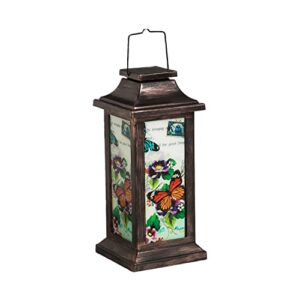 new creative 2la972a, evergreen garden fluttering garden friends solar lantern, butterfly outdoor décor for your lawn and garden