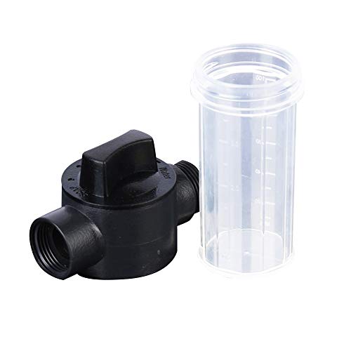 100ML Car Wash Pressure Washer Water Snow Foam Pot, Independent Switch Car Foam Bottle, Directly Connect to Garden Hose Lance Controllable Foam Auto Washer Accessories