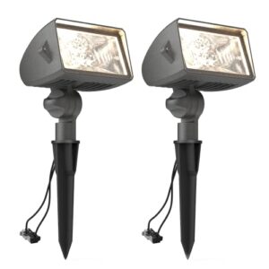 venus manufacturing 2 pack low voltage wall wash lights 12v led landscape lighting 18 watt 600 lumen flag light 2700k warm white metal outdoor spotlight black trees light for garden & yard