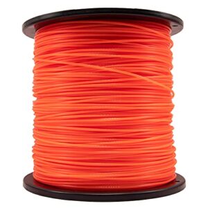 kako 095 inch trimmer line, 0.095″ weed wacker eater string, commercial grade round nylon string trimmer line replacement for string trimmer weed trimmer .095″-1280ft-5lb-spool（ orange）