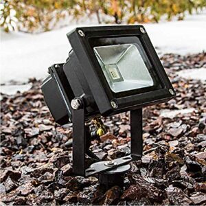 DEMASLED 2pcs Metal Ground Stake for 10W - 20W LED Flood Light Holder 6.6 in - 16.8cm for Outdoors Gardens and Yard