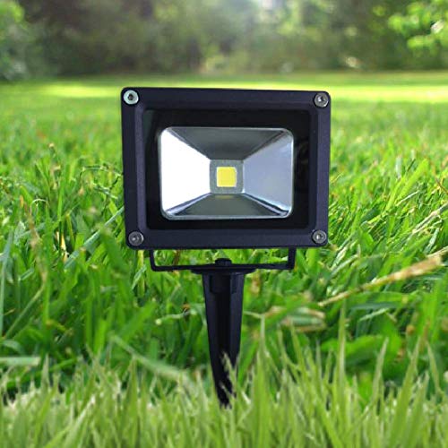 DEMASLED 2pcs Metal Ground Stake for 10W - 20W LED Flood Light Holder 6.6 in - 16.8cm for Outdoors Gardens and Yard