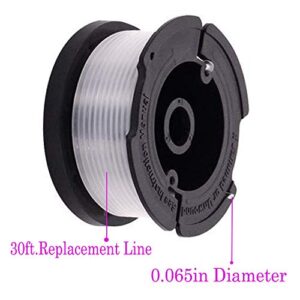 AF-100 Spool for GH900 GH600 String Trimmer, AF-100-3ZP 30 Foot 0.065 String Trimmer Line - AF100 Replacement Spool - Replace AF1003ZP, AF-100-BKP, AF-100-2 (12 Spools, 3 Caps and Springs)