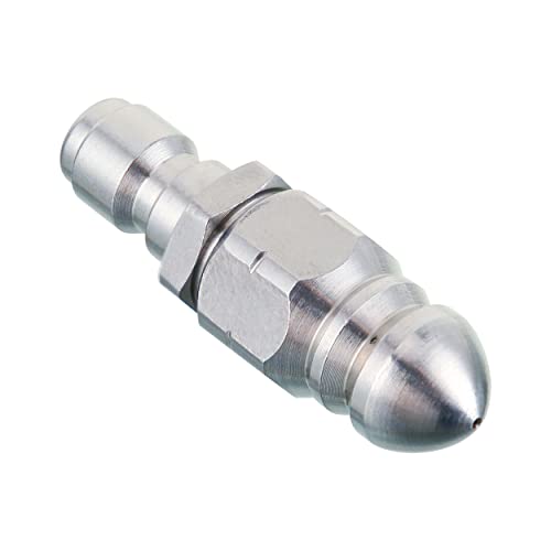 RIDGE WASHER Sewer Jetter Nozzle for Pressure Washer Drain Jetting Hose, 1/4'' Quick Connect, 5000 PSI