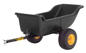 polar trailer 8232 hd 1200 heavy duty utility and hauling cart, 84 x 45 x 31-inch 1200 lbs load capacity rugged wide-track tires quick release tipper latch tilt & pivot frame, black