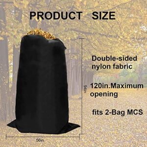 ZEROYOYO Lawn Tractor Leaf Bag - Reusable Grass Catcher Bag for Lawn Mower Tractor, Garden Leaf Cleaning, Latest Upgrade Leaf Bag for Riding Lawn Mower, 54 Cubic Feet Fast & Easy Leaf Collection