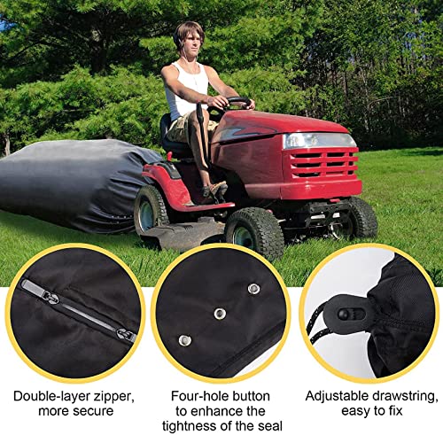 ZEROYOYO Lawn Tractor Leaf Bag - Reusable Grass Catcher Bag for Lawn Mower Tractor, Garden Leaf Cleaning, Latest Upgrade Leaf Bag for Riding Lawn Mower, 54 Cubic Feet Fast & Easy Leaf Collection