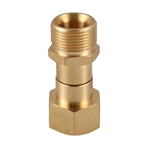 Leefasy M22 Adapter Thread Connector Cleaning Assembly M22 Female Anti-Winding Thickened Fittings Pressure Washer Joint for Garden Corner Floor