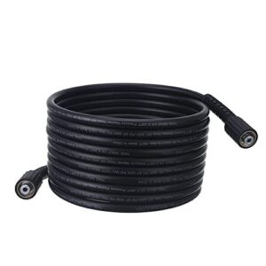 tool daily high pressure washer hose, 25 ft x 1/4 inch, 3600 psi, m22 14mm, replacement power washer hose for most brands