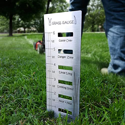 Smalibal Metal Ruler Rust-Proof Great Outdoor Grass Ruler Prune Plant Measuring Tools A