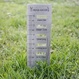 Smalibal Metal Ruler Rust-Proof Great Outdoor Grass Ruler Prune Plant Measuring Tools A