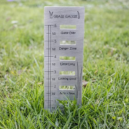 Smalibal Metal Ruler Rust-Proof Great Outdoor Grass Ruler Prune Plant Measuring Tools A