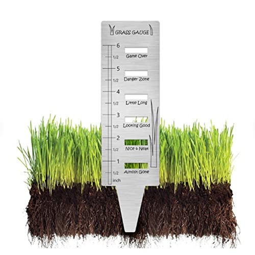 Smalibal Metal Ruler Rust-Proof Great Outdoor Grass Ruler Prune Plant Measuring Tools A