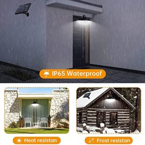 Solar Pendant Light Outdoor - Solar Shed Lights Indoor 3000K|4500K|6500K| with Remote Control Solar Outdoor Lights,IP65 Waterproof Solar Indoor Lights for Garden,Chicken Coop,Gazebo,Barn