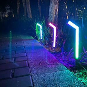 COVOART Christmas RGBIC Landscape Pathway Lights, Color Changing Led Landscape Path Lighting, Dream Color Effects LED Garden Lights, IP67 Waterproof for Lawn Patio Yard Walkway Driveway, 3 Pack