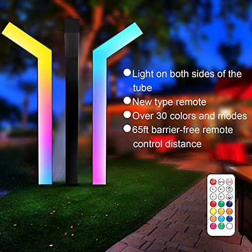 COVOART Christmas RGBIC Landscape Pathway Lights, Color Changing Led Landscape Path Lighting, Dream Color Effects LED Garden Lights, IP67 Waterproof for Lawn Patio Yard Walkway Driveway, 3 Pack