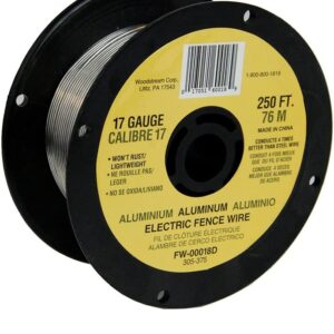 Fi-Shock FW-00018D 17 Gauge Aluminum Wire for Electric Fencing, 250 ft