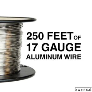 Fi-Shock FW-00018D 17 Gauge Aluminum Wire for Electric Fencing, 250 ft