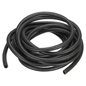 dmiotech 10mmx7mmx5m pp split corrugated tubing indoor outdoor wire for wrap tidy office garden