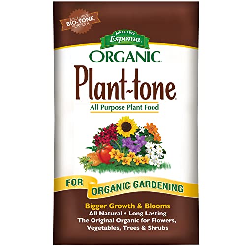 Espoma Organic Plant-Tone 5-3-3 Natural & Organic All Purpose Plant Food; 36 lb. Bag; The Original Organic Fertilizer for All Flowers, Vegetables, Trees, and Shrubs.