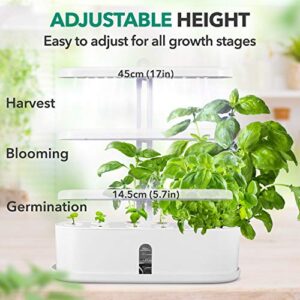 DR GOODROW Hydroponics Growing System - 10 Pods Indoor Herb Garden with Grow Light | Indoor Grow Kit for Growing Herbs, Plants & Vegetables | Soil-Free Smart Garden | LED Hydroponic Garden Plant Kit