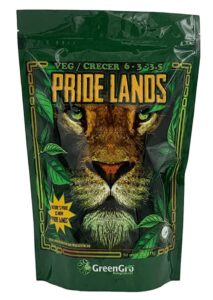 pride lands veg & bloom – organic advanced nutrients blend with mycorrhizae/rapid vegetative growth & root development/contains biochar/ph buffer/compost teas/hydroponics nutrients (2 lb)