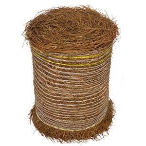 longleaf pine straw roll for landscaping – non-colored – covers up to 125 square feet