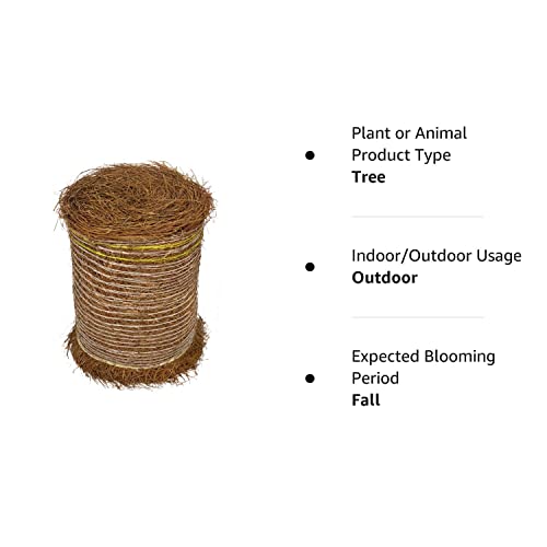 Longleaf Pine Straw Roll for Landscaping - Non-Colored - Covers Up to 125 Square Feet