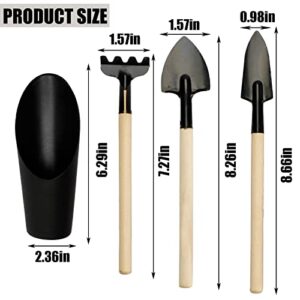 7Pcs Mini Garden Tools Set Soil Scoop Planting Scoop Mini Shovel Plant Tools Bonsai Soil Scoops Garden Shovels Gardening Kit for Seedling Soil for Planting Micro Landscape