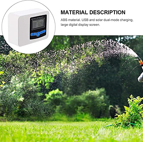 Automatic Watering System, 2020 Upgrade Solar Garden Automatic Watering Device Outdoor Plants Self Drip Irrigation Solar Energy Charging Timer System Potted Plant Drip Irrigation for Potted Plants