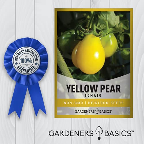 Yellow Pear Tomato Seeds for Planting Heirloom Non-GMO Seeds for Home Garden Vegetables Makes a Great Gift for Gardening by Gardeners Basics