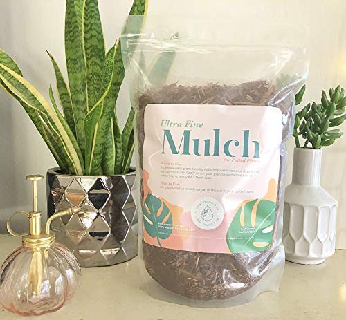 Urban Thumb & Co Ultra Fine Garden Plant Mulch - Top Cover for Indoor / Outdoor Potted House Plants - Compact Size, Potting Mix for Urban Plant Lovers- 3.25 Quarts