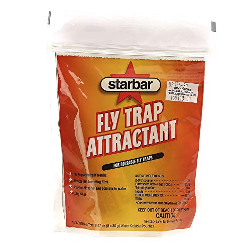 Starbar Fly Trap Attractant Refill For Reusable Fly Traps, 8-30g