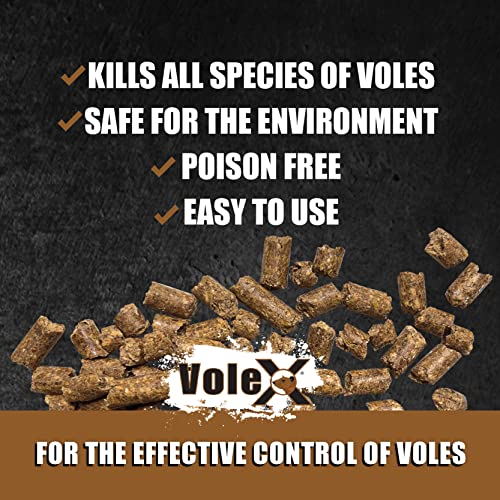 VoleX - Effective Against All Species of Voles. Safe for use Around People, Pets, Livestock, and Wildlife (3 Pound)