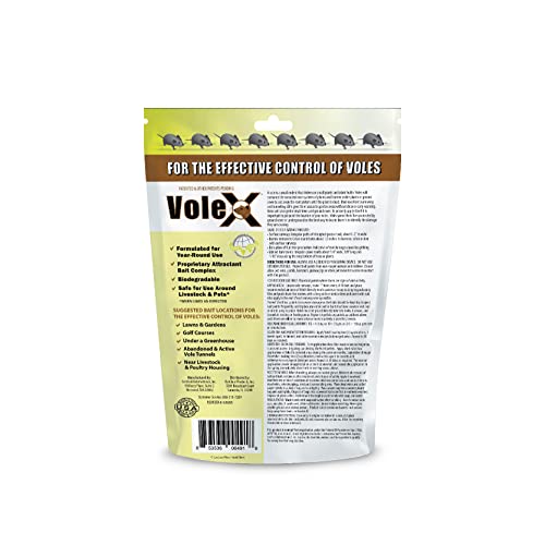 VoleX - Effective Against All Species of Voles. Safe for use Around People, Pets, Livestock, and Wildlife (3 Pound)