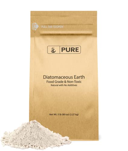 Pure Original Ingredients Diatomaceous Earth (5lb) Natural Multipurpose Household Essential, Freshwater DE,