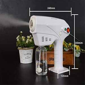 EMENG Steam Gun Spray Nano Atomizer Multifunctional Atomizing Sprays Portable Electric ULV Nano Steam Gun, for Garden Home Hotel Indoor Outdoor, 260ML