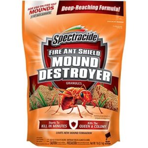 spectracide fire ant shield mound destroyer granules, destroys fire ant mound, kills queen and colony, 7 lb