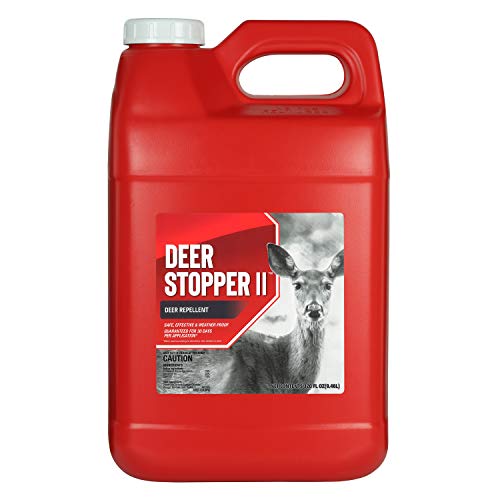 Deer Stopper II Repellent - Safe & Effective, All Natural Food Grade Ingredients; Repels Deer Elk, and Moose; Ready to Use, 2.5 Gallon Liquid Refill Bottle