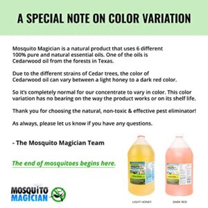 Mosquito Magician Natural Mosquito Killer and Insect Repellent Concentrate - Makes 32 Gallons of Spray for Your Yard and Patio - 1 Gallon