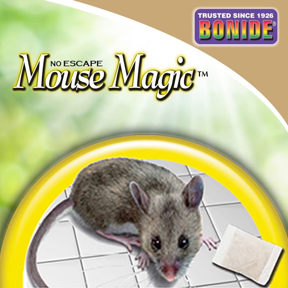 Bonide Mouse Magic Mouse Repellent Scent Packs, 4 Ready-to-Use Packs for Indoor & Outdoor Rodent Control, People & Pet Safe