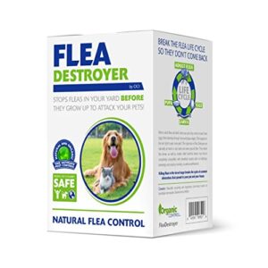 flea destroyer beneficial nematodes steinernema feltiae (sf) for organic natural outdoor lawn and garden flea, grub control, 10 million size in 16 oz container