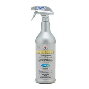 farnam equisect botanical fly repellent for horses, dogs and cats, 32 ounces, quart spray