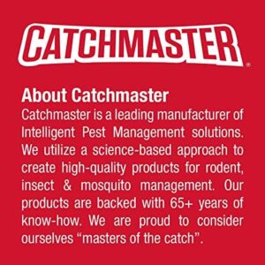 Multi-Catch Mouse Trap by Catchmaster - 3 Count, Ready to Use Indoors & Outdoors. Glue Adhesive Sticky Board Metal Long-Lasting Reusable Simple Humane Non-Toxic Pet-Safe Child-Safe