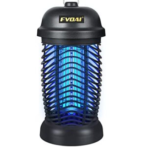 fvoai bug zapper outdoor, electronic mosquito zapper fly zapper for outdoor and indoor (black)