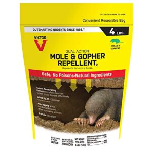 victor m7001-1 mole & gopher repellent, black