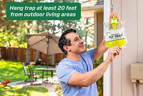 RESCUE! Outdoor Disposable Hanging Fly Trap - 8 Traps