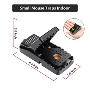 Dvcindy Mouse Traps Indoor for Home Small Mouse Trap for House Mice Snap Trap Effective Sanitary Quick Mouse Catcher - 6 Pack