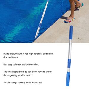 Zerodis Horticulture Garden Entertainment, Section Telescopic Pole Aluminum Detachable Swimming Pool Cleaning Accessories Swimming Pool Pole